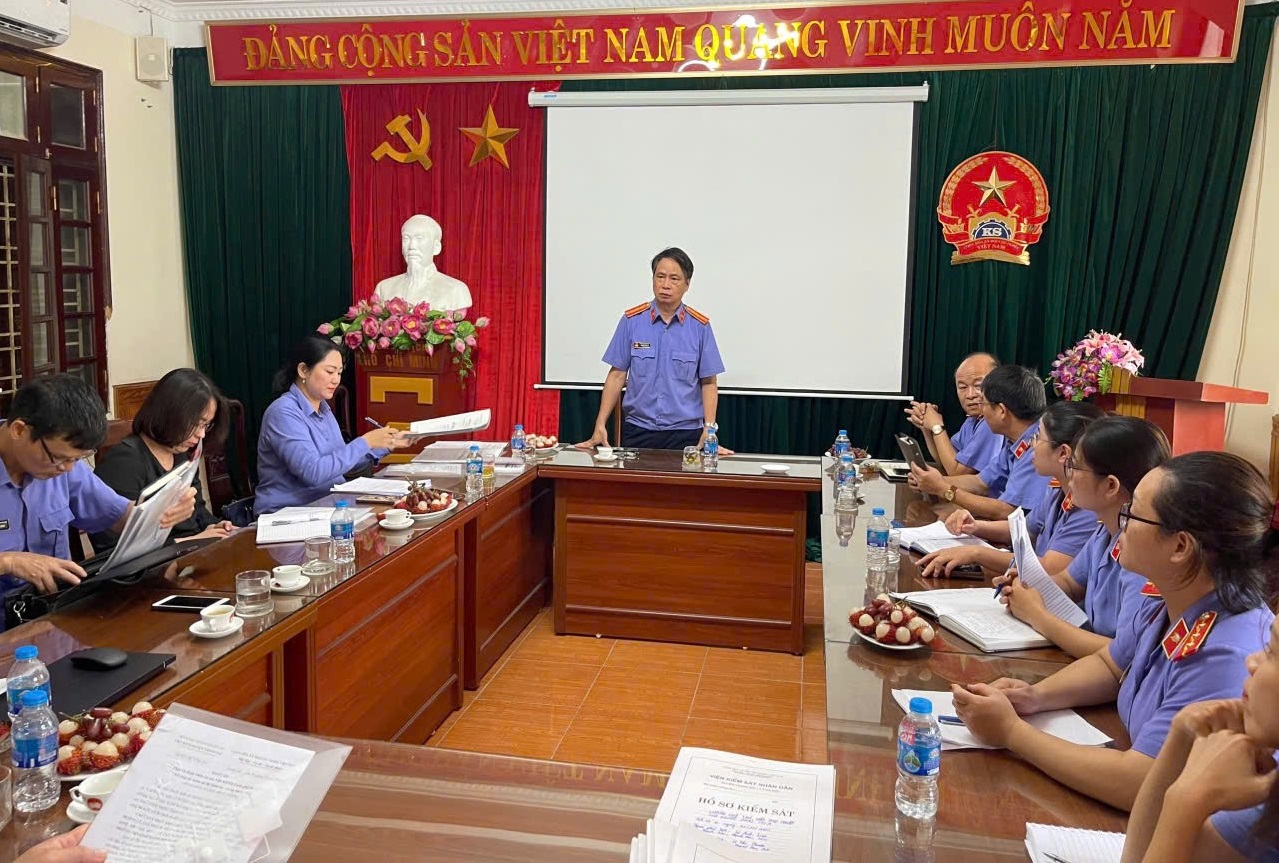 Đoàn kiểm tra Viện KSND thành phố Hà Nội kiểm tra Công tác THADS tại Viện KSND huyện Thanh Oai